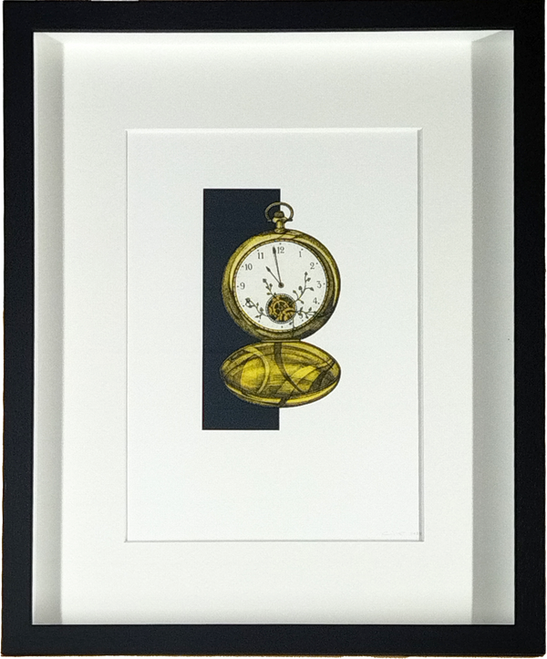 NONSENSE MAKER ORIGINAL DESIGN POCKET WATCH PRINT, 19 x 27cm, CUSTOM M ...